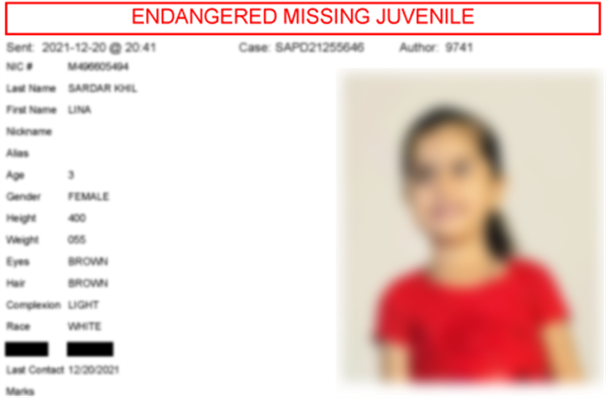 Missing Persons - City of San Antonio